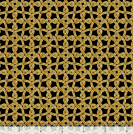 Gaelic Scroll 44" fabric by Quilting Treasures, 29297-J, Pot of gold ...